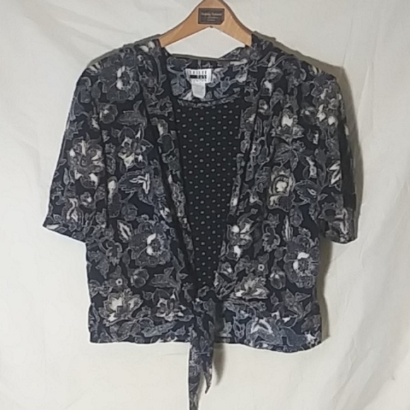 Vintage | Tops | Vintage 9s Tiefront Layered Top | Poshmark